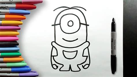 Cómo Dibujar Y Colorear Un Minion Paso A Paso Fácil Para Niños Youtube