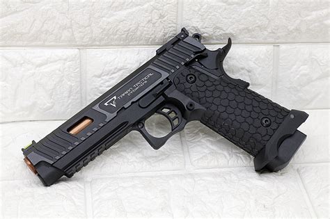 Igun Tti Sti 2011 Combect Master 手槍 降速 刻字版 瓦斯槍 Gas Gbb Airsoft Igun