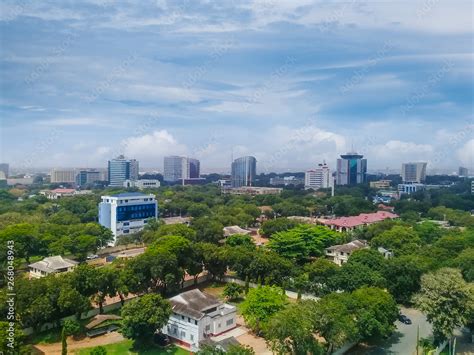 Modern Residential Buildings In Accra Capital Of Ghana Modern View
