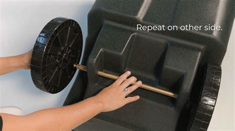 Toter® Replacement Snap On Wheel Kit For 96 Gal Two Wheel Trash Can