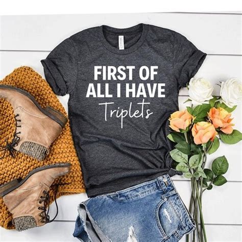 Triplet Mom Shirt Etsy