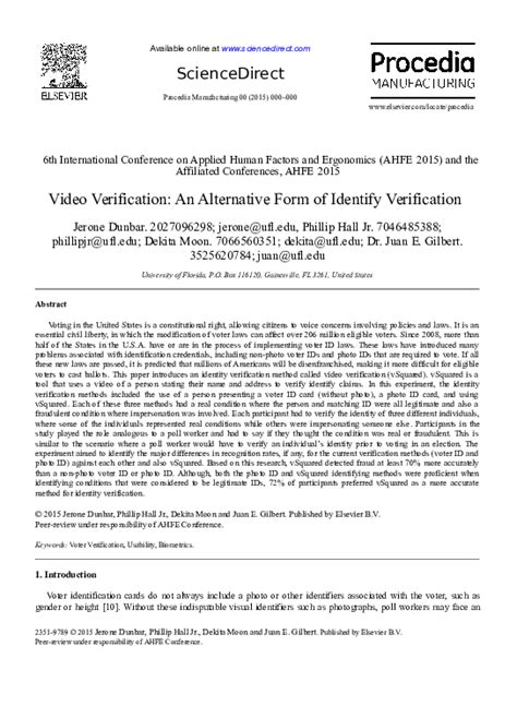 Doc Video Verification An Alternative Form Of Identify Verification