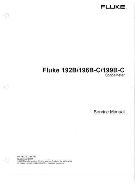 Fluke 192b 196b C 199b C Service Pdf