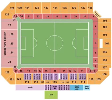 Interandco Stadium Seating Chart With Seat Numbers And Rows