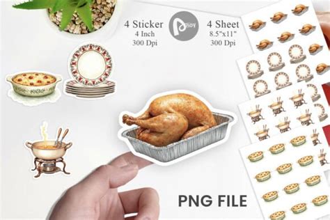 Sticker Retro Thanksgiving Prep Graphic By Artnoy · Creative Fabrica