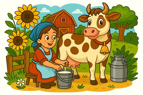 Cow Giving Milk Photo