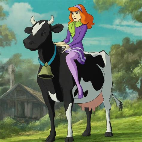 Daphne Blake Is Riding A Cow 8 By Maximizerblake On Deviantart