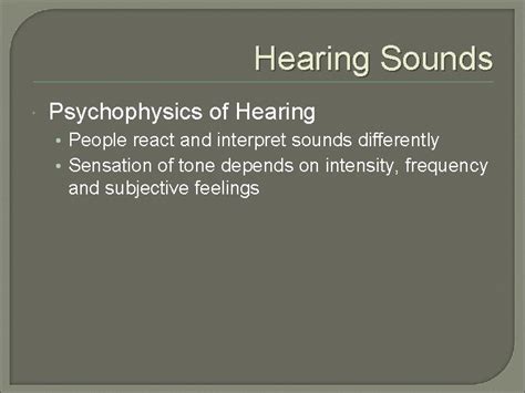 How We Hear Pathways Of Sound Our Ears