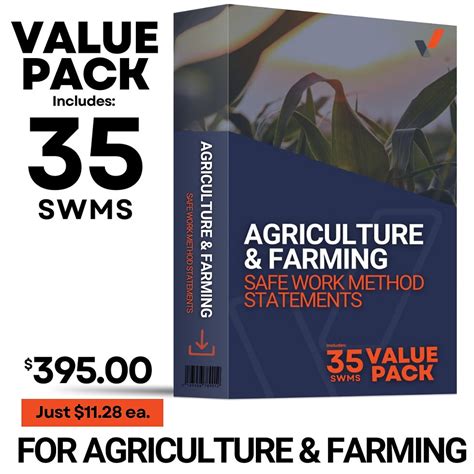 Agriculture And Farming Safe Work Method Statement Swms Value Pack Everything Ohs