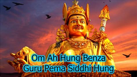 ☸ Guru Rinpoche Padmasambhava Om Ah Hung Benza Guru Pema Siddhi Hung Remove Obstacles Mantra ☸