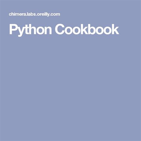 Python Cookbook Learn Programming Web Development Design Learning