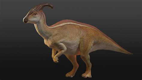 Jurassic Park Parasaurolophus Dinosaur 3d Model Superhive Formerly