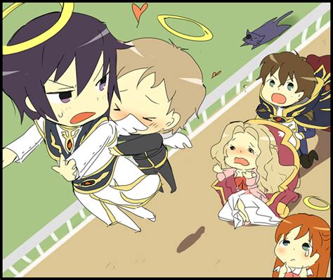 Kl Dgzonbi Arthur Code Geass Kururugi Suzaku Lelouch Vi Britannia Nunnally Vi Britannia