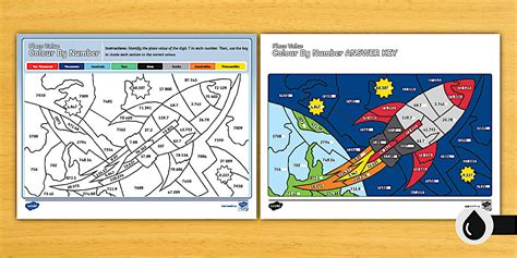 Place Value Position Colour By Number Activity Twinkl