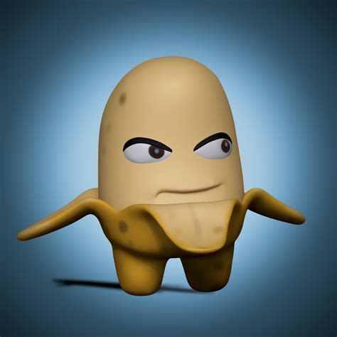 🍌 Banana Llavero Chibi・ Stl File For ・cults