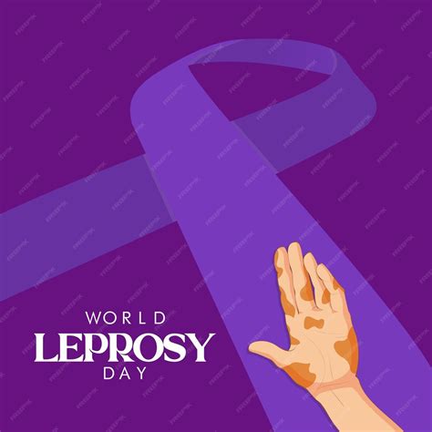 Symbole De Lillustration Vectorielle De La Journée Mondiale De La Lèpre Conception De La Lèpre