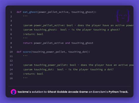 Tackmes Solution For Ghost Gobble Arcade Game In Python On Exercism