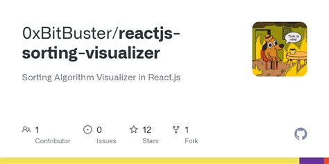 GitHub 0xBitBuster Reactjs Sorting Visualizer Sorting Algorithm Visualizer In React Js