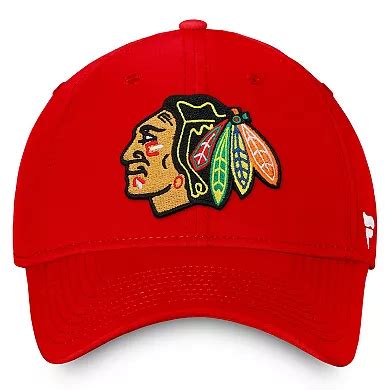 Mens Fanatics Red Chicago Blackhawks Core Primary Logo Flex Hat