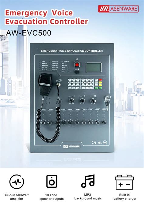 Voice Evacuation System Audio Voice Evacuation System Control Panel Fire Alarm Voice Evacuation