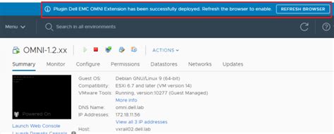 Connect To Omni In Vcenter Dell Emc Networking Smartfabric Services