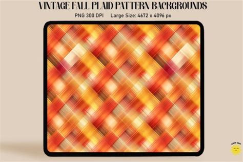 Autumn Checkered Pattern Warm Colors Graphic By Lazy Sun · Creative Fabrica
