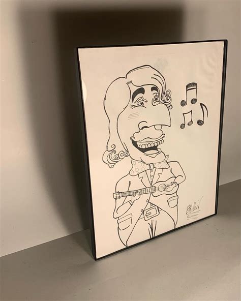 Tiny Tim Caricature Size 85x11 Bandw Etsy