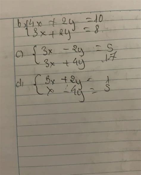 B√4x 24 10 13x84 8 C 3x 2y S 17 3x 4y J Di 3x 2y