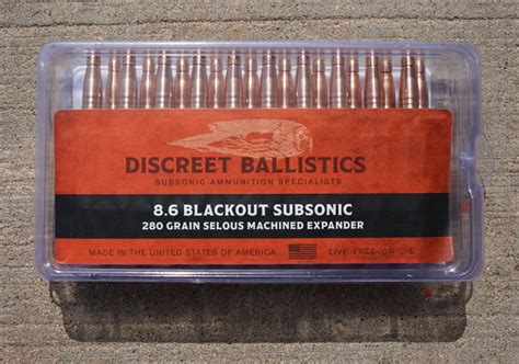 8 6 Blackout Subsonic Load Hunting Self Defense Discreet Ballistics