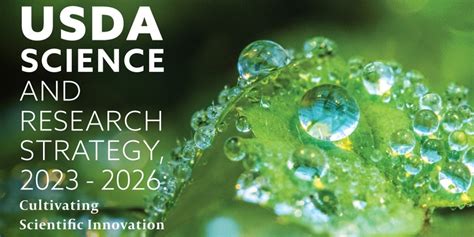 The Us Department Of Agricultures Usda Science And Research Strategy
