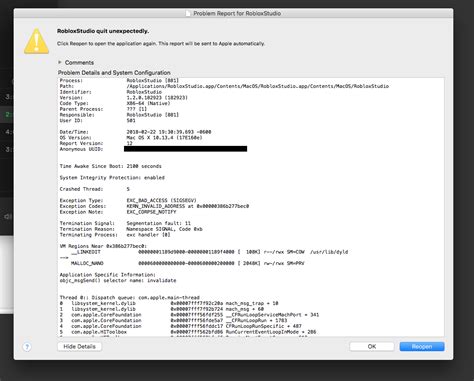 Studio Crashing On Every Open Studio Bugs Developer Forum Roblox
