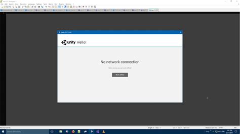 Case 977628 Unity Editor Work Offline Does Not Work Unity Engine