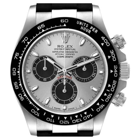 Rolex Cosmograph Daytona White Gold Grey Dial Mens Watch 116519 Unworn