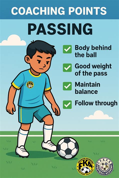 Freekick โค้ชชิ่งพอยท์ Coaching Points สำหรับ การพาสซิ่ง Passing