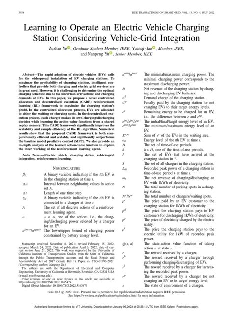 Optimizing Ev Charging Station Profits With Reinforcement Learning Pdf Mathematical