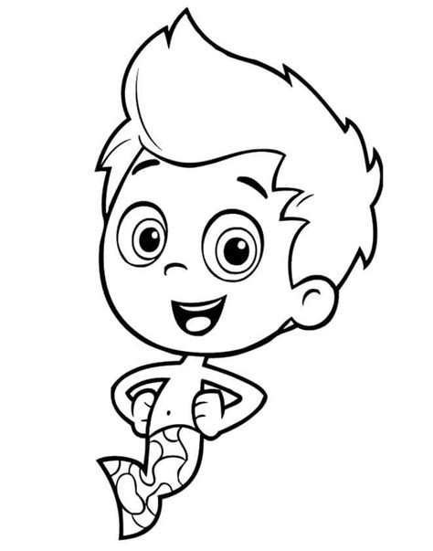 Bubbi Guppik Színezők Nyomtatható Bubbi Guppik Kifestők