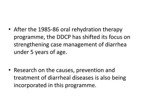 Diarrheal Disease Control Program Pptx