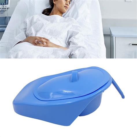 Fuskang Portable Bed Pan Bedpan For Women Men Elderly Urinals With Cover And