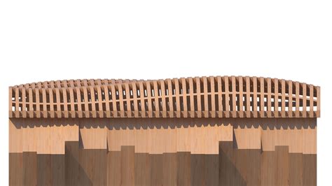 0054 Parametric Shaded Pathway 3d Model Cgtrader