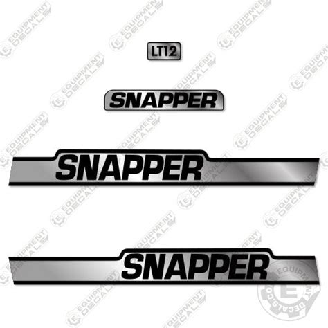 Snapper Lt12 Decal Kit Riding Mower Equipment Decals