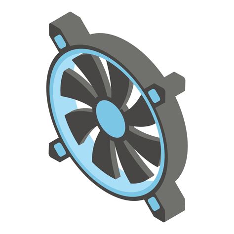 Cpu Fan Icon Isometric Style 15674019 Vector Art At Vecteezy