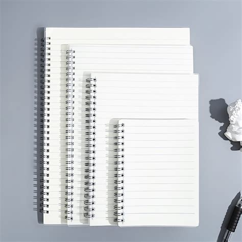 Dailyhome Graph Paper Spiral Notebook Journal Flip Notebooks Plastic
