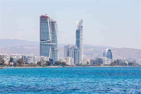 Modern Skyline Of Limassol From Cyprus Stock Image Image Of Horizon