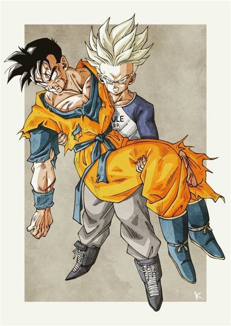 ୧ ׅ𖥔 ۫ Future Trunks And Gohan ⋄ 𓍯 Dessin Dbz Personnages De Dragon