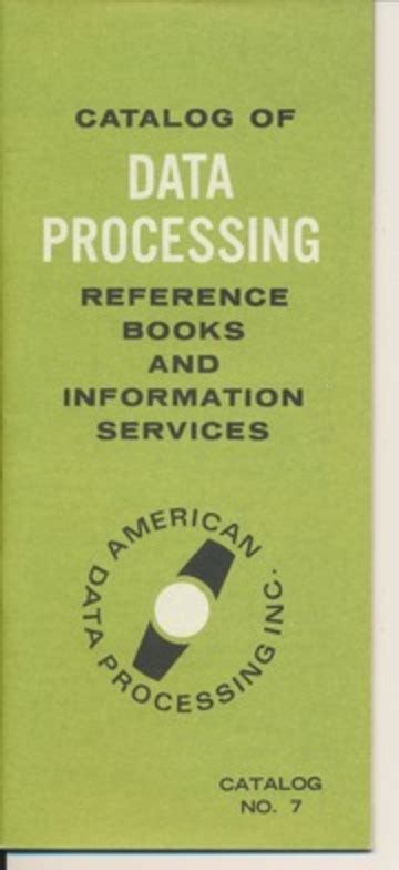 Data Processing Reference Books Catalog American Data Processing Inc