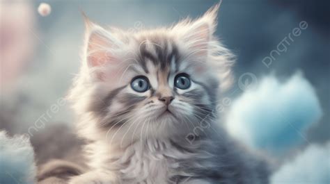 Cute Fluffy Gray Kittens