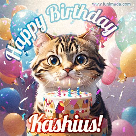 Cat Themed Happy Birthday Kashius  Download On