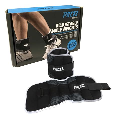 Adjustable Ankle Weights 10 Lb Pair 2 X 5 Lbs