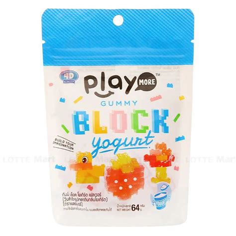 Kẹo Dẻo Playmore Xếp Hình Vị Sữa Chua Gói 64g