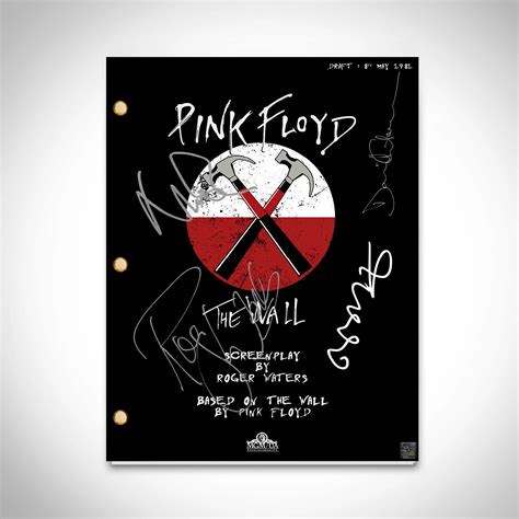 Pink Floyd The Wall Script Limited Signature Edition Rare T
